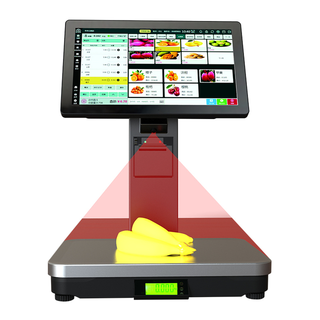 China Touch Screen Electric Scale with AI Intelligent Identification ...